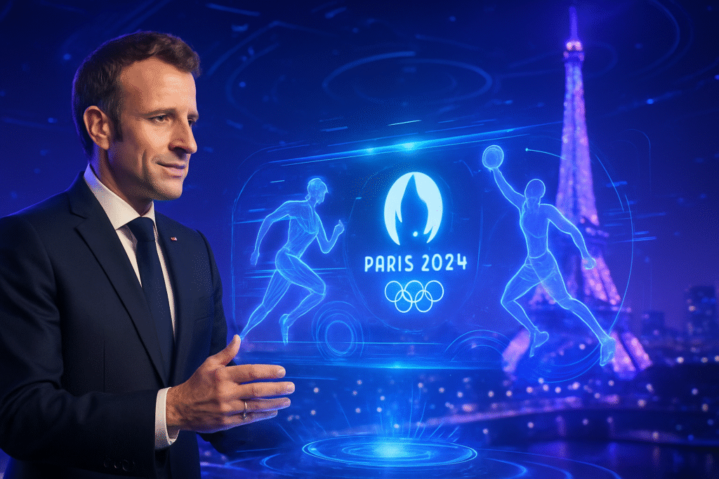Emmanuel Macron shares emotional AI-powered video of the Paris 2024 ...