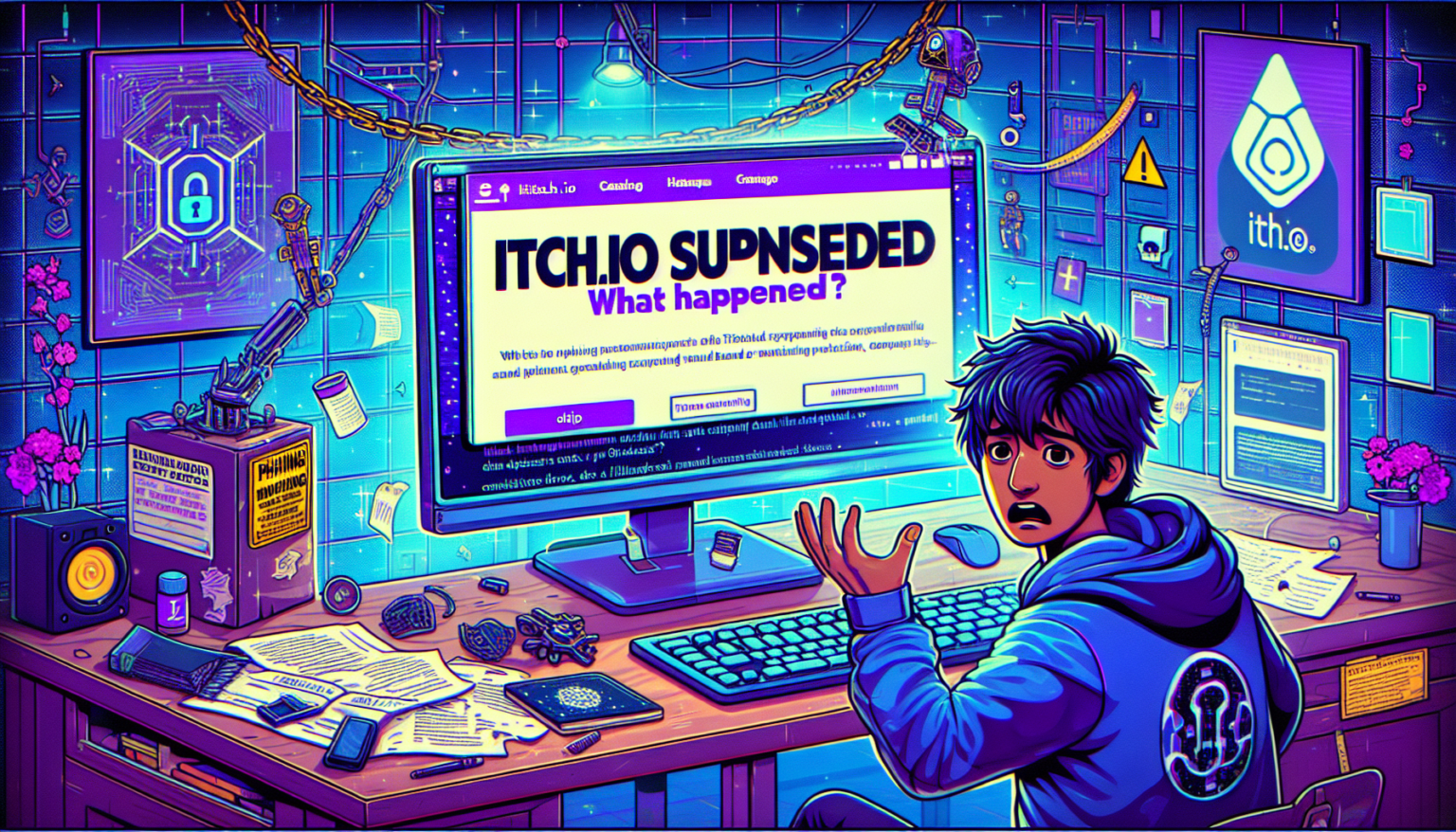 Itch.io suspendido: cuando la IA sospecha de la independencia de los juegos