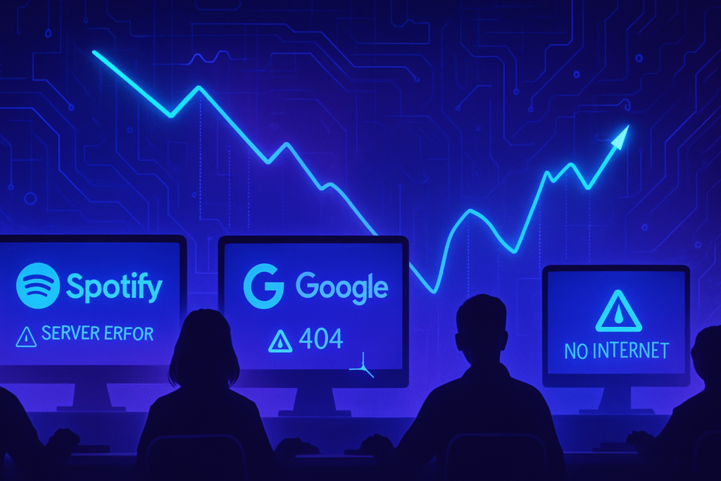 Internet outages: return to normal despite interruptions on Spotify and ...