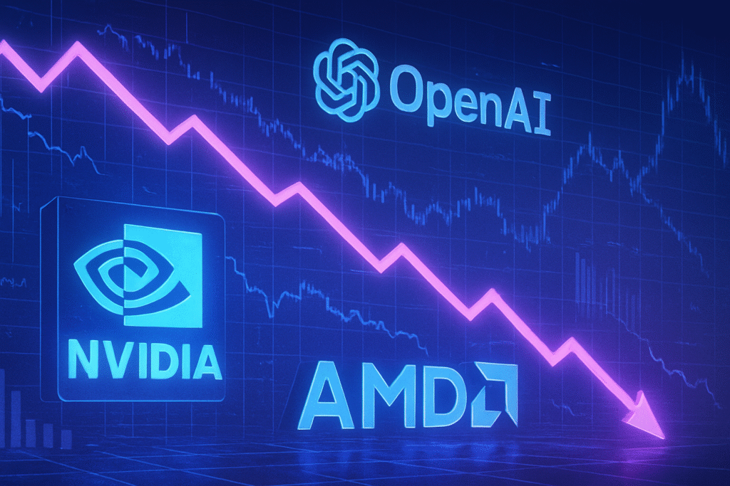 OpenAI choisit Broadcom : Nvidia et AMD fléchissent en Bourse