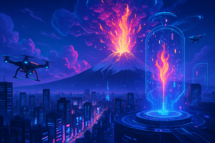 Tokyo utilise l'intelligence artificielle pour recréer une éruption ...